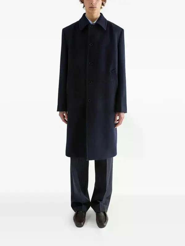 JIL SANDER Single-breasted Wool Coat