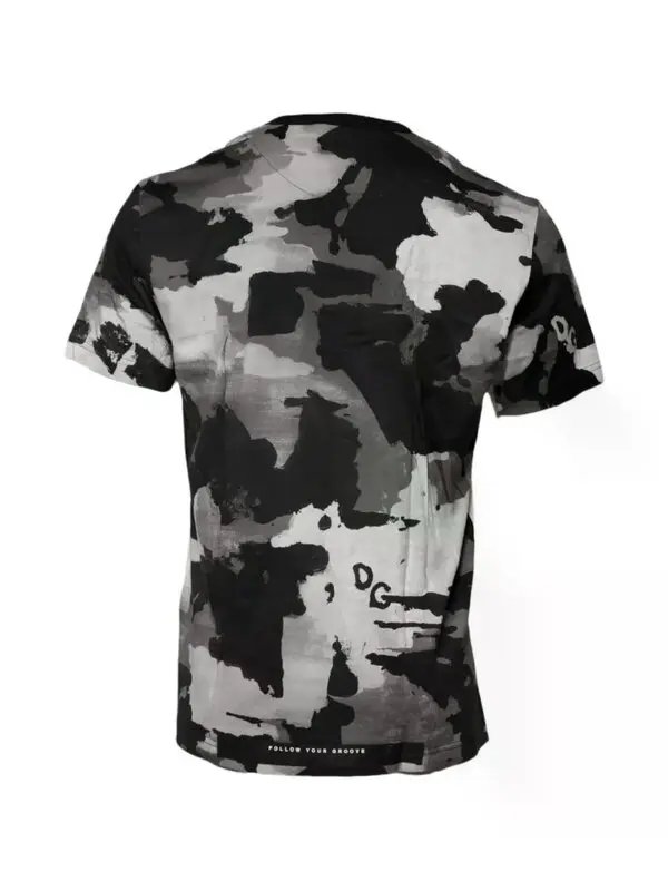 Dolce & Gabbana Logo-patch Camouflage-print T-shirt
