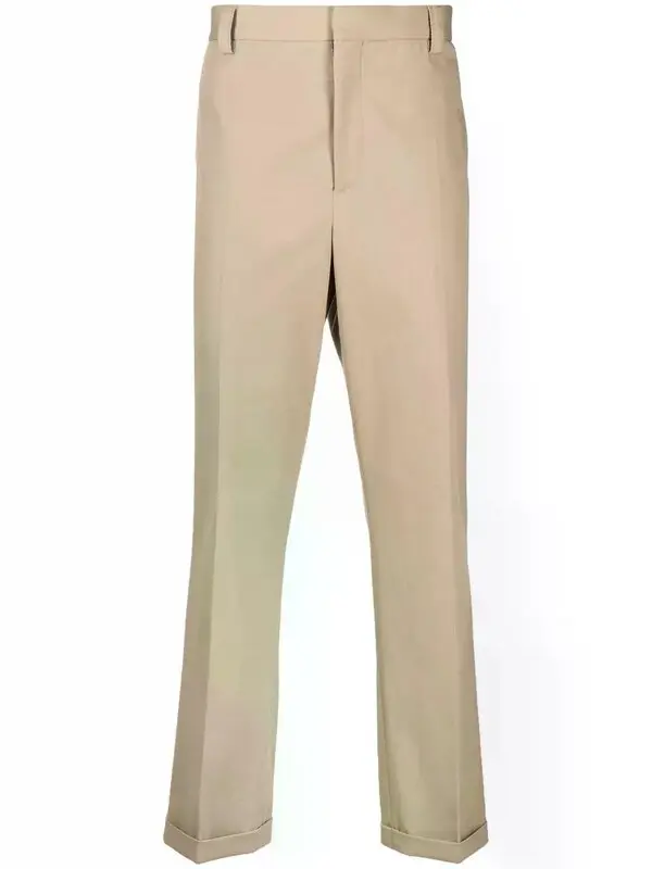Nanushka Beige Tailored Straight-leg Trousers