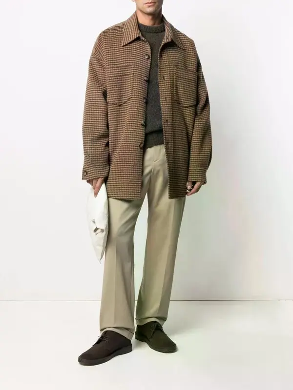 Nanushka Beige Tailored Straight-leg Trousers