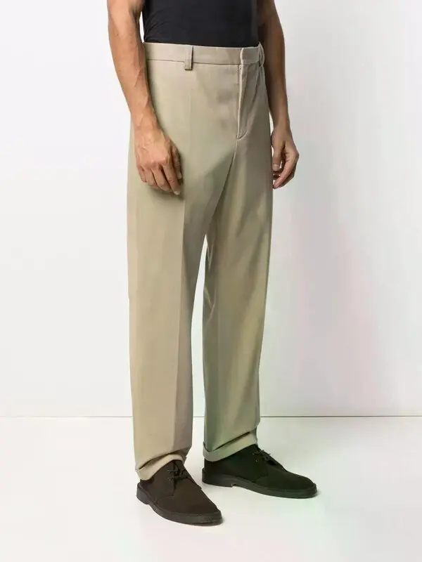 Nanushka Beige Tailored Straight-leg Trousers