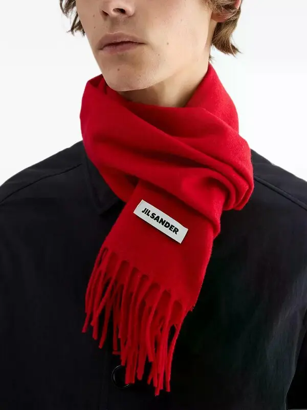 JIL SANDER Slim Wool Scarf