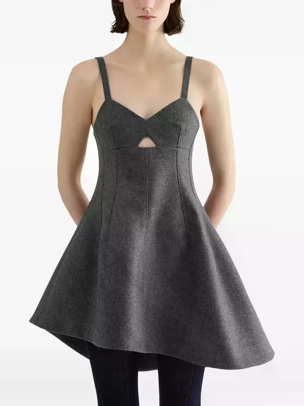 JIL SANDER Asymmetrical Bustier Dress