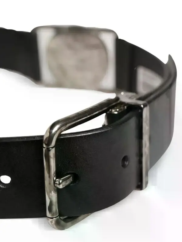 Dolce & Gabbana Coin-embellished Leather Belt