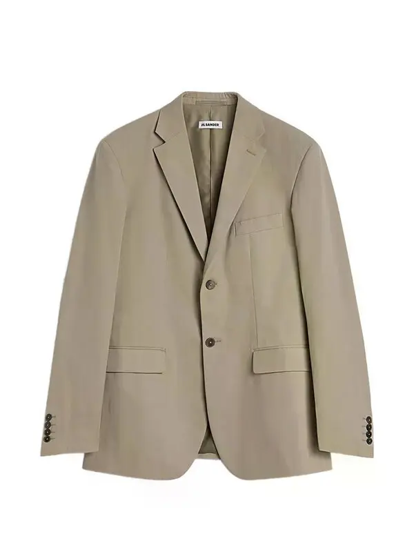 JIL SANDER Single-breasted Cotton Blazer