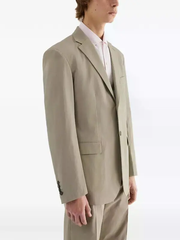 JIL SANDER Single-breasted Cotton Blazer