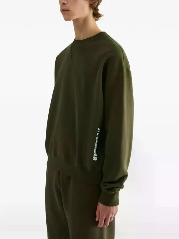 JIL SANDER Logo Print Cotton Crewneck Sweatshirt