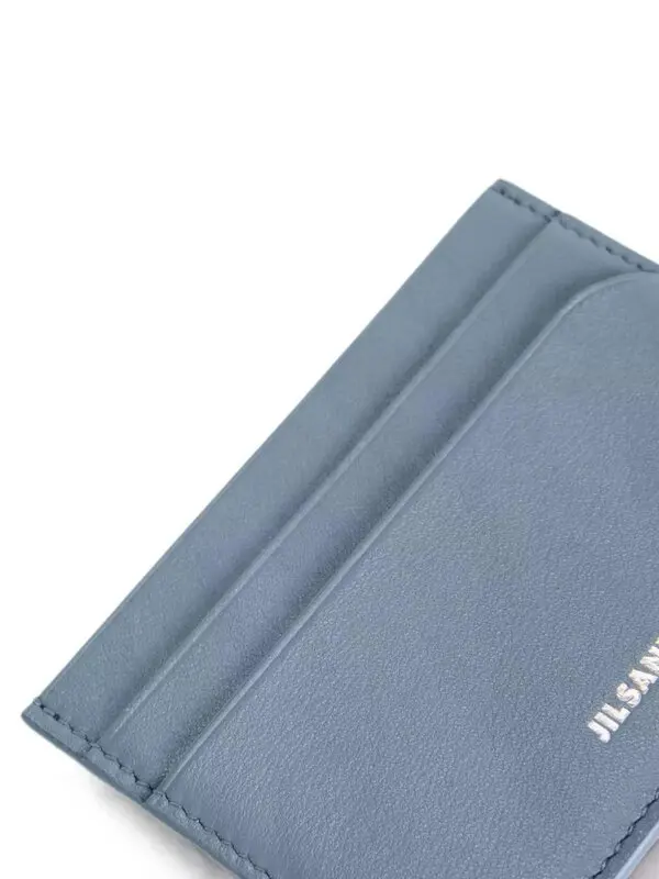 JIL SANDER Logo-embossed Leather Card Holder