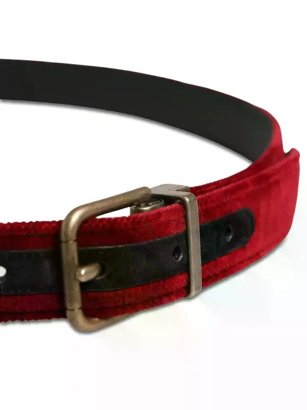 Dolce & Gabbana Velvet Buckle Belt