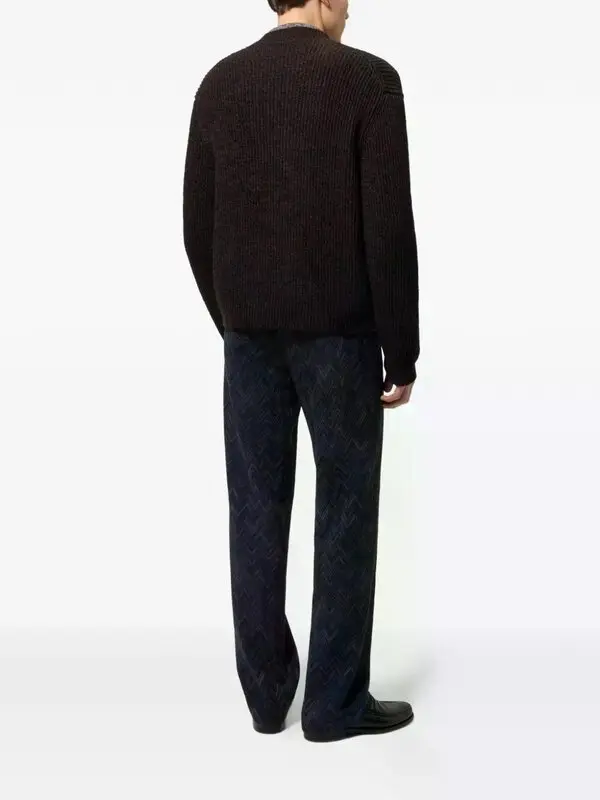 Missoni Ribbed Knit V-neck Sweater