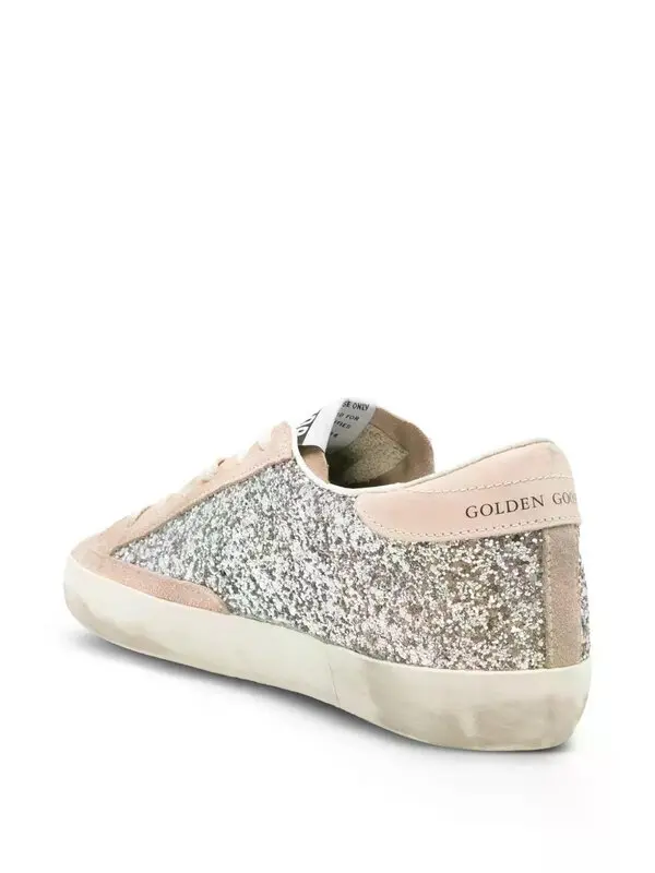 GOLDEN GOOSE Super Star Classic Sneakers With Glitter Embellishments
