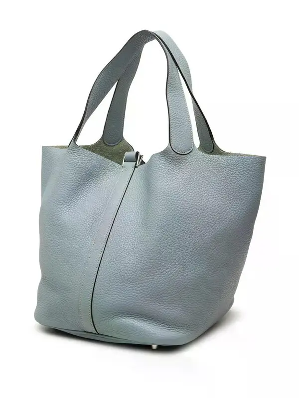 Hermès Clemence Picotin Lock 22 Handbag - Blue