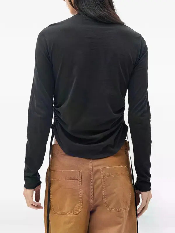 ANN DEMEULEMEESTER Lenart Mock-neck T-shirt - Black