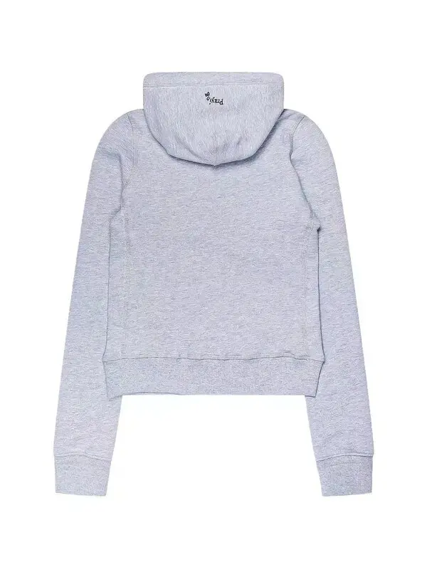 PRAYING Graphic Print Zip-up Hoodie