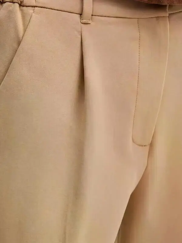Sisley Pleated Belt-loop Trousers