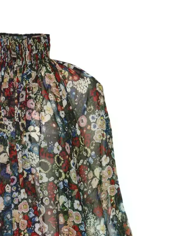 Khaite Edgar Floral Print Maxi Dress