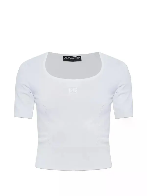 Dolce & Gabbana Dg Logo Embroidered T-shirt