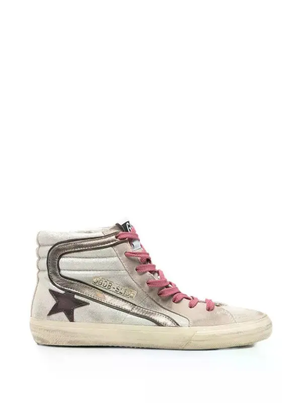 GOLDEN GOOSE High Top Sneakers With Star Patch