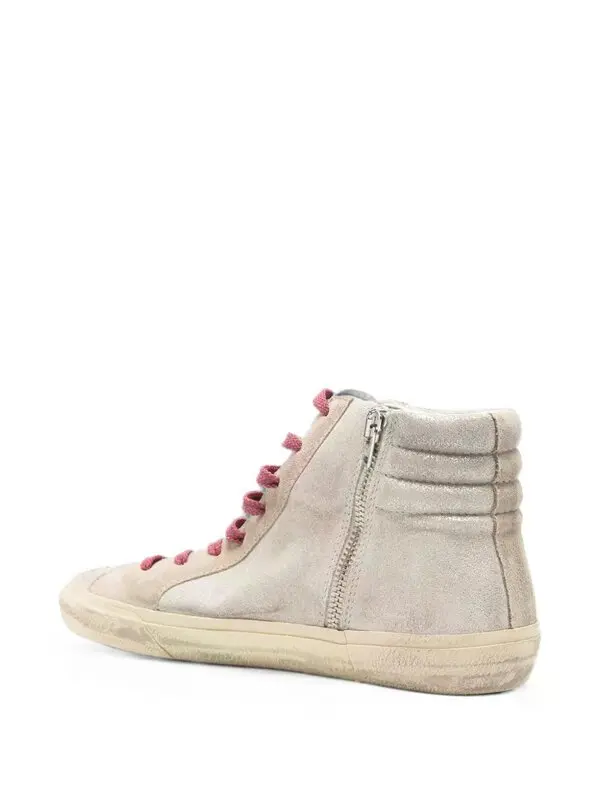 GOLDEN GOOSE High Top Sneakers With Star Patch