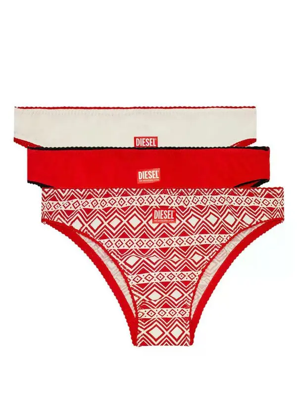 DIESEL® Ufpn-bonitas-x-threepack Briefs - Red