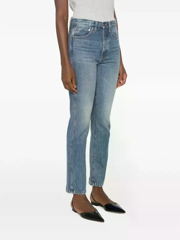 Khaite Finley Distressed Faded Effect Jeans