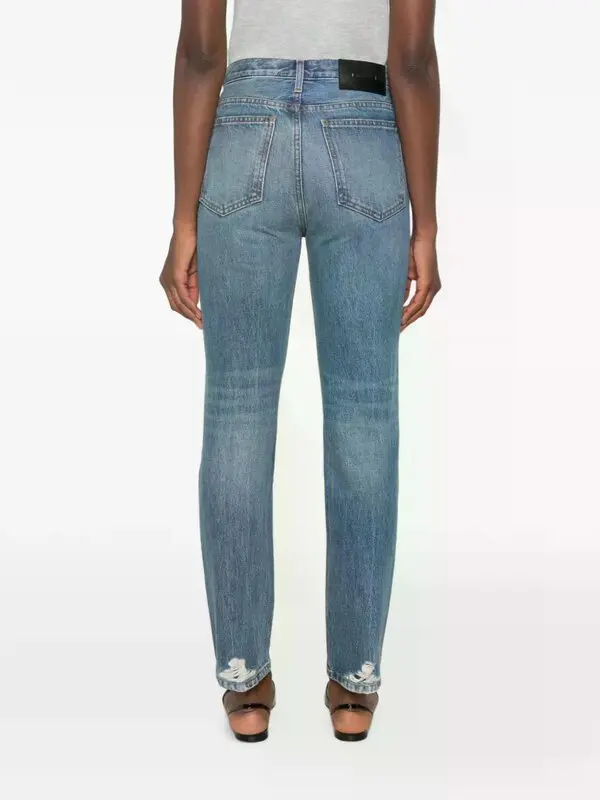 Khaite Finley Distressed Faded Effect Jeans