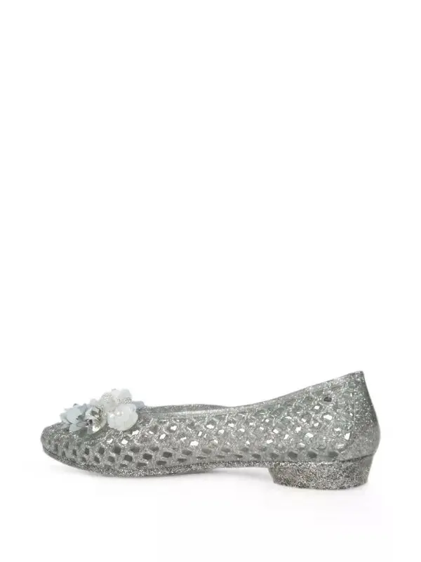 HEAVENLY JELLY Tone Mesh Effect Ballet Flats