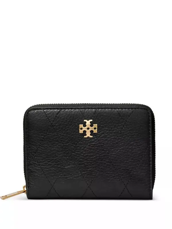 Tory Burch Small Charlie Leather Wallet - Black