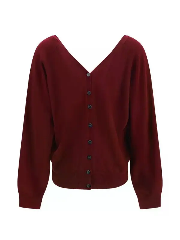 LISA YANG Jiani V-neck Cardigan - Red