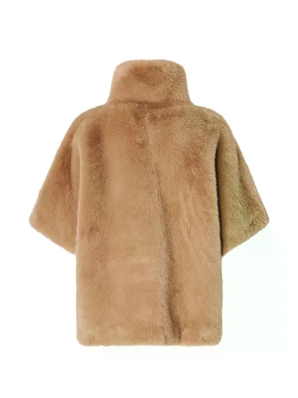 Pinko Faux Fur Buckle-fastening Jacket