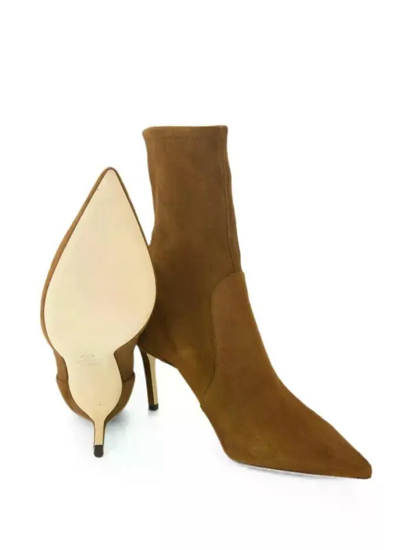 STUART WEITZMAN Power" Pointed-toe Stiletto Ankle Boots