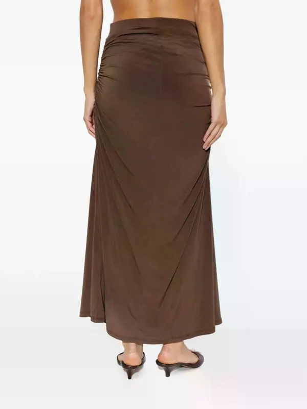 GESTUZ Ruched Maxi Skirt