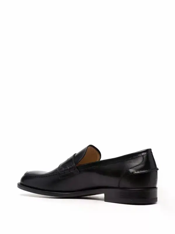 SCAROSSO Maurizio Leather Penny Loafers
