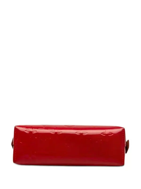 LOUIS VUITTON 2018 Monogram Vernis Cosmetic Pouch - Red