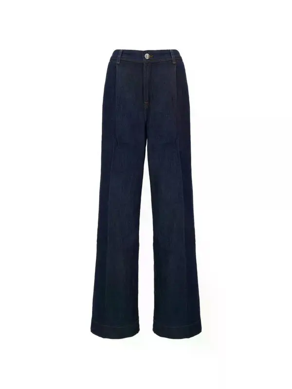 7 For All Mankind Pleated Wide-leg Jeans