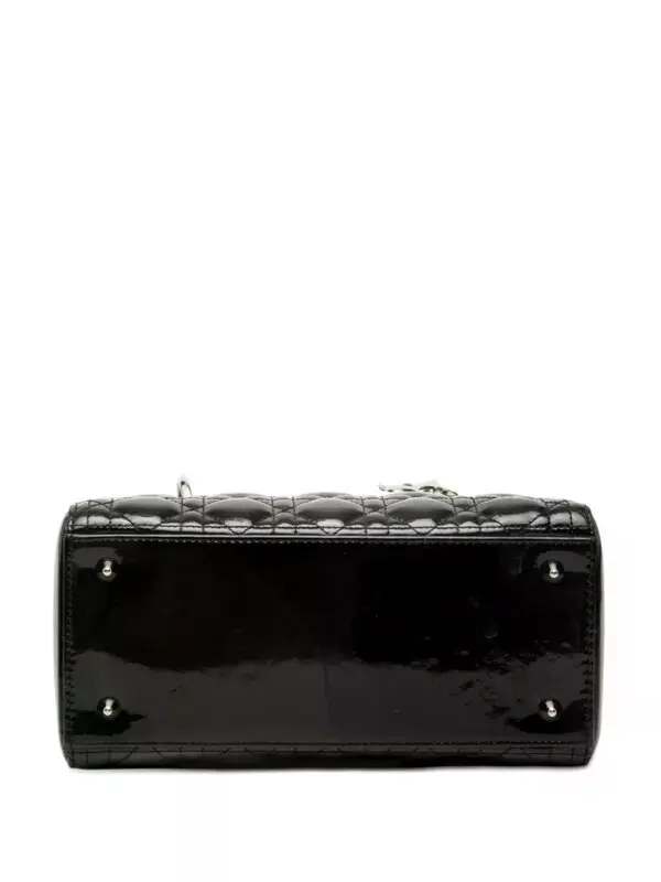 Dior Patent Cannage Lady Satchel - Black