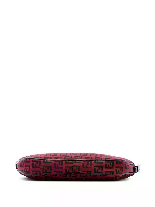 Fendi Zucchino Canvas Pochette Shoulder Bag