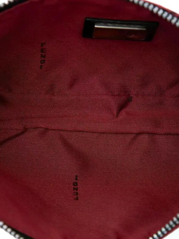 Fendi Zucchino Canvas Pochette Shoulder Bag