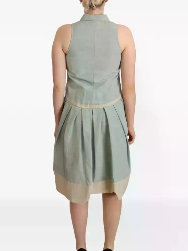 'COMEFORBREAKFAST' Comeforbreakfast Sleeveless Pleated A-line Mini Dress