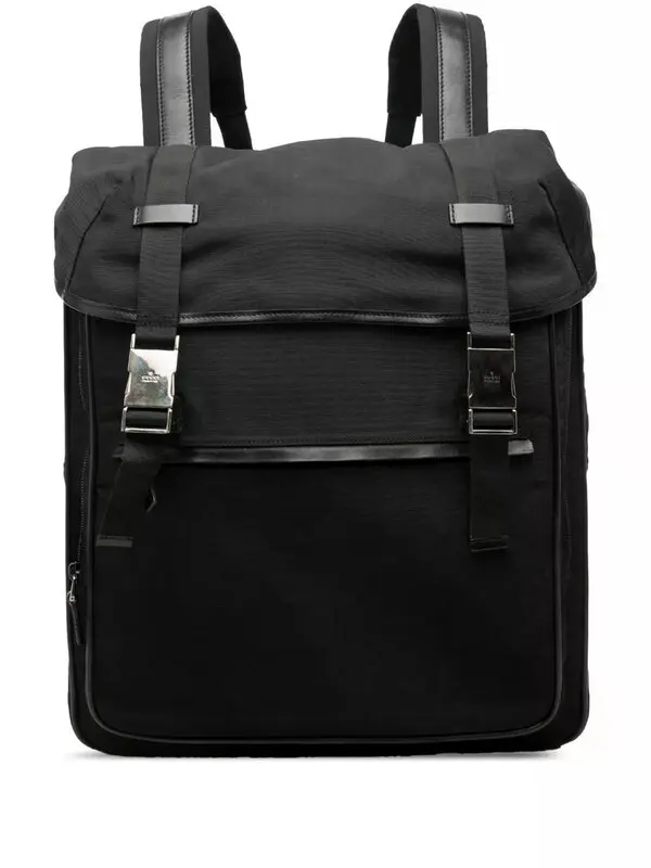 Gucci Nylon Double Buckle Backpack