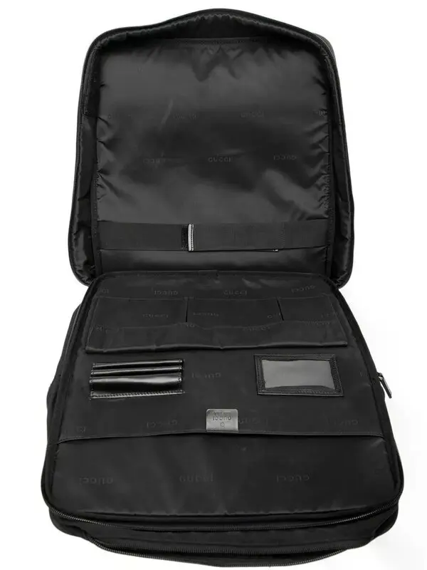 Gucci Nylon Double Buckle Backpack