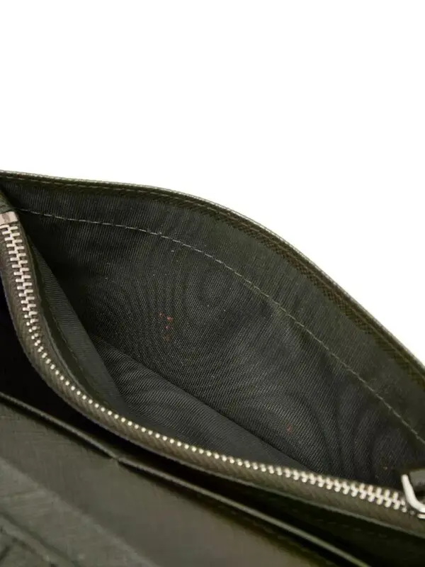 Prada 2010-2026 Bicolor Saffiano Bifold Wallet Long Wallets