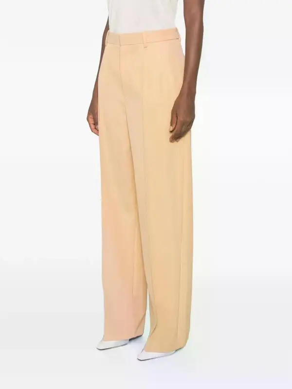 Wardrobe.NYC Wide Leg Trousers With Pressed Crease