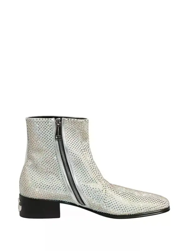 Dolce & Gabbana Rhinestone Embellished Ankle Boots