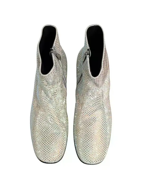 Dolce & Gabbana Rhinestone Embellished Ankle Boots