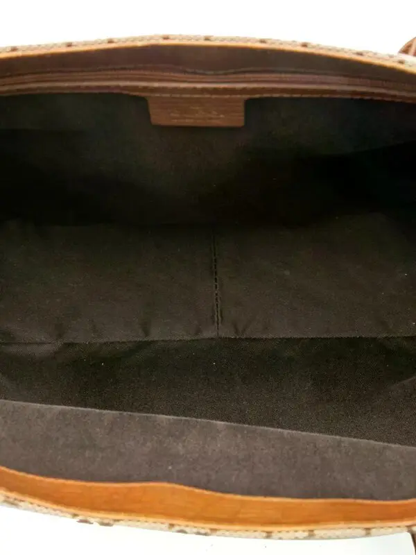 Gucci Gg Canvas Bamboo Tote Bag