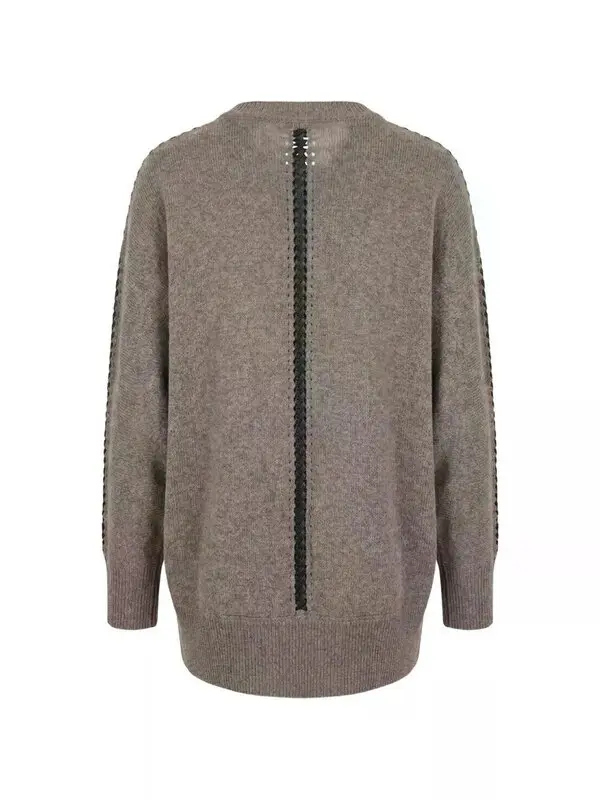 P.a.r.o.s.h Whipstitch Detailing Crew Neck Sweater