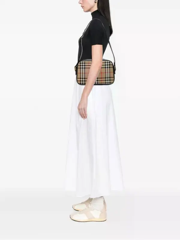 Burberry Haymarket Check Canvas Camera Bag