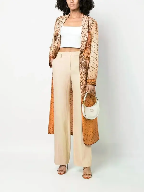 Alberta Ferretti High-waisted Straight-leg Trousers