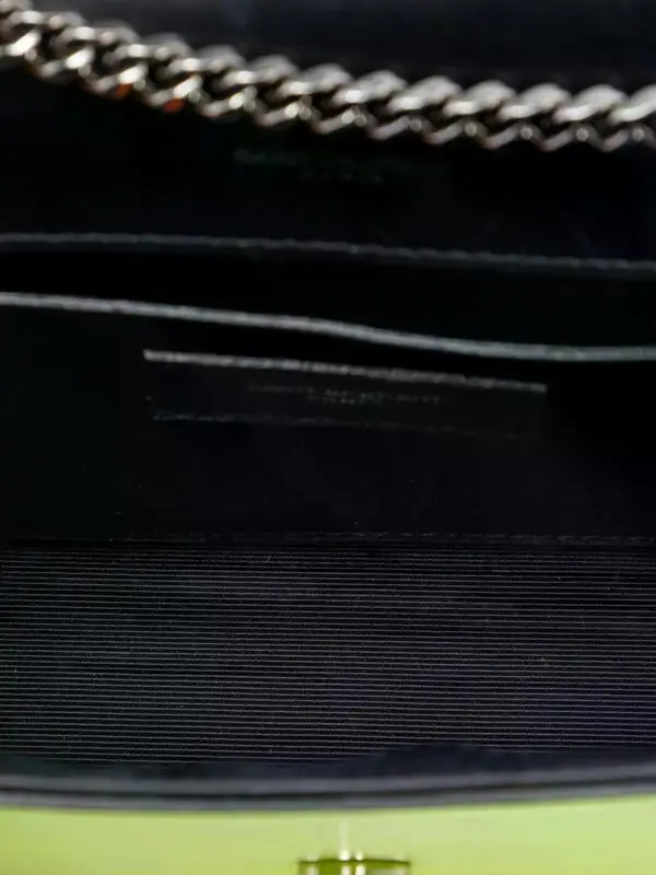 Saint Laurent Patent Grain De Poudre Monogram Kate Crossbody Bag